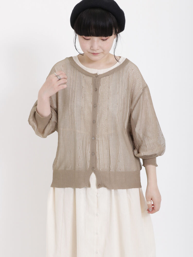 前後着シアーニットカーディガン（トップス/カーディガン）【セール】｜Samansa Mos2（サマンサ モスモス）のアウトレット（OUTLET ...