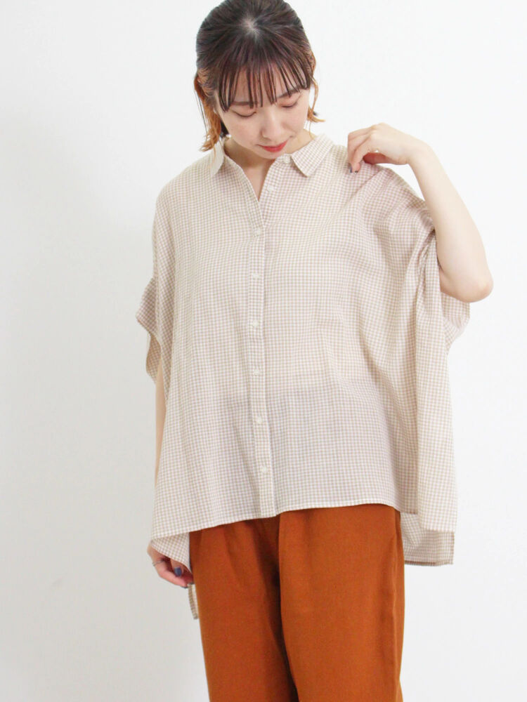 柄アソート肩タックチュニック（ベージュ/トップス/シャツ・ブラウス）【セール】｜Samansa Mos2（サマンサ モスモス）のアウトレット ...