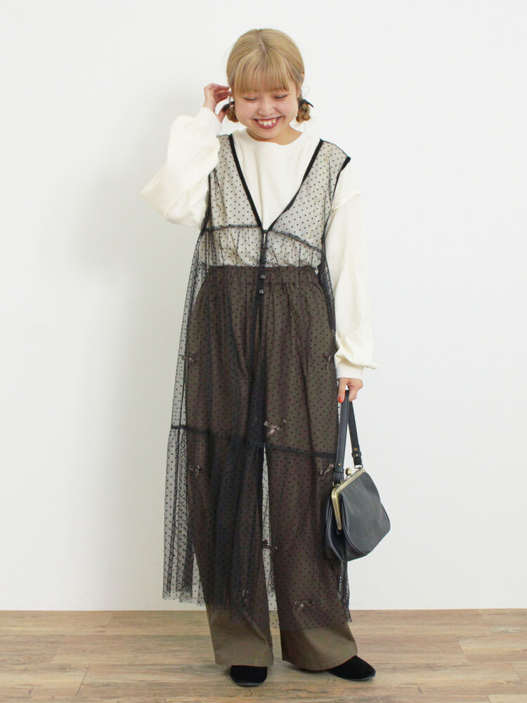 チュール前後2WAYワンピース（キナリ/ワンピース/ワンピース）【セール】｜Samansa Mos2（サマンサ モスモス）のアウトレット ...