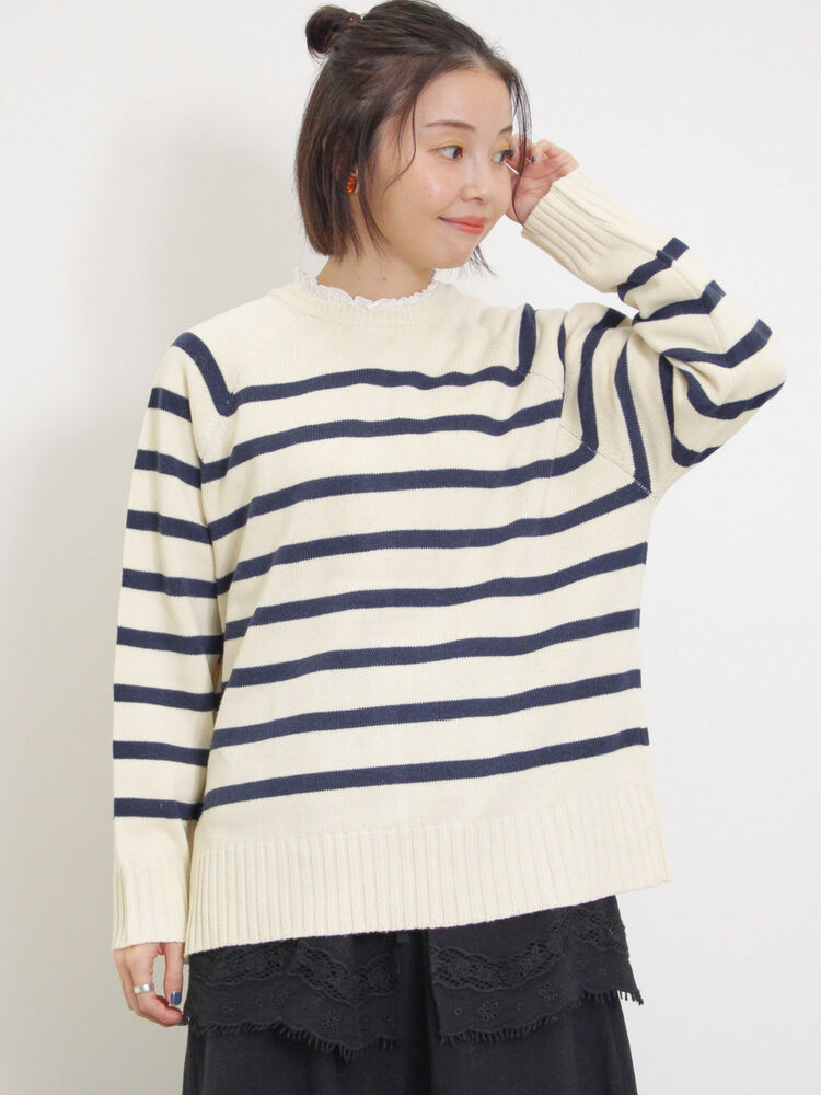 ボーダー2WAYカーディガン（ブルー/トップス/カーディガン）【セール】｜Samansa Mos2（サマンサ モスモス）のアウトレット ...