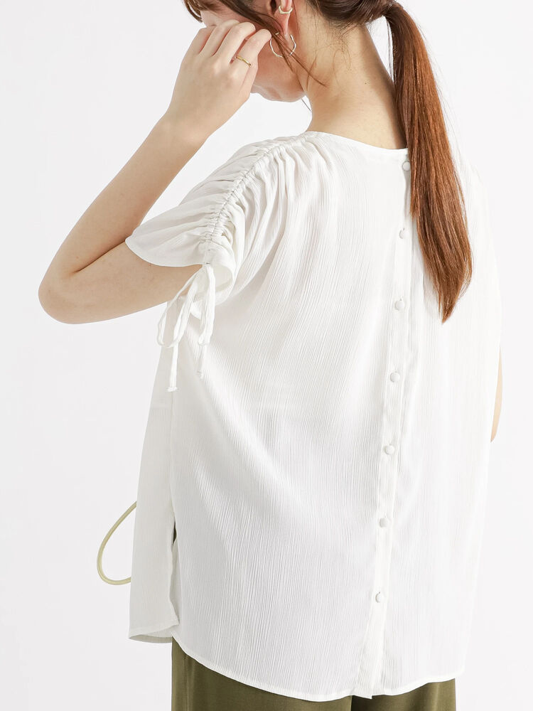 楊柳ショルダードロストブラウス（オフホワイト/トップス/シャツ・ブラウス）【セール】｜Te chichi（テチチ）のアウトレット（OUTLET ...