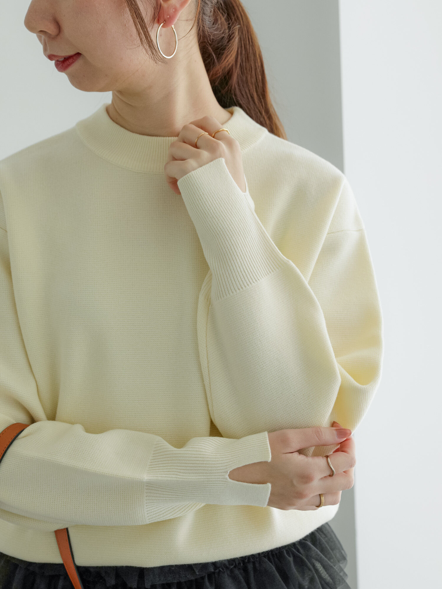 ミラノリブクルーネックニット（トップス/ニット・セーター）【セール】｜Te chichi（テチチ）のアウトレット（OUTLET） 公式通販