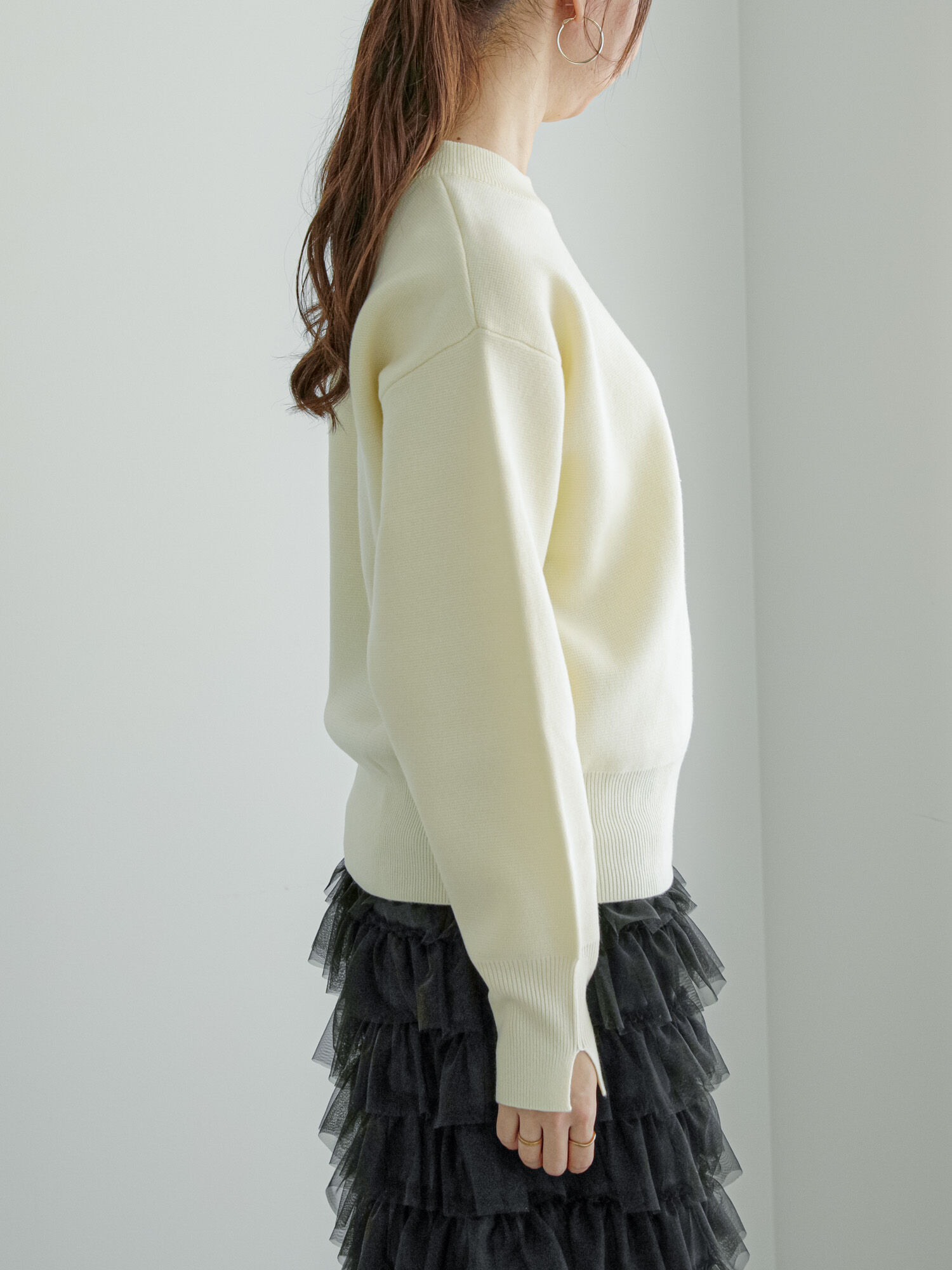 ミラノリブクルーネックニット（トップス/ニット・セーター）【セール】｜Te chichi（テチチ）のアウトレット（OUTLET） 公式通販