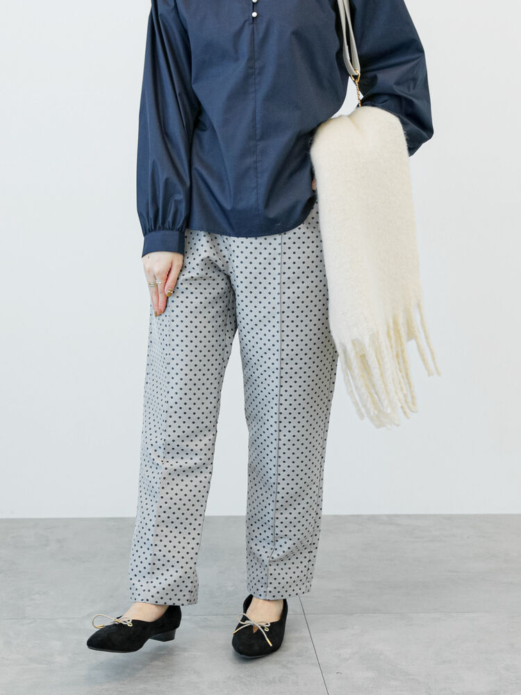 ドットジャカードテーパードパンツ（ボトムス/パンツ）【セール】｜Te chichi TERRASSE（テチチ テラス）のアウトレット ...