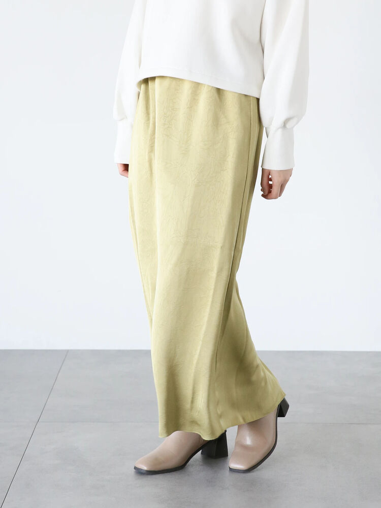 ワッシャーサテンナロースカート（グリーン/ボトムス/スカート）【セール】｜Te chichi TERRASSE（テチチ テラス）のアウトレット ...