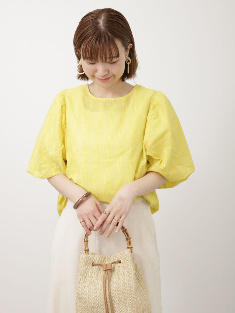 モール糸ストライプブラウス（トップス/シャツ・ブラウス）【セール】｜Lugnoncure（ルノンキュール）のアウトレット（OUTLET） 公式通販