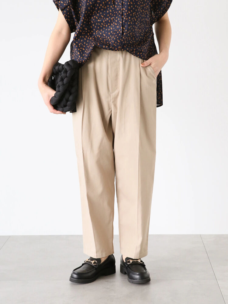 TCツイルセンタープレスパンツ（ベージュ/ボトムス/パンツ）【セール】｜Lugnoncure（ルノンキュール）のアウトレット（OUTLET） 公式通販